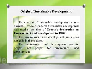 Sustainable development | PPT