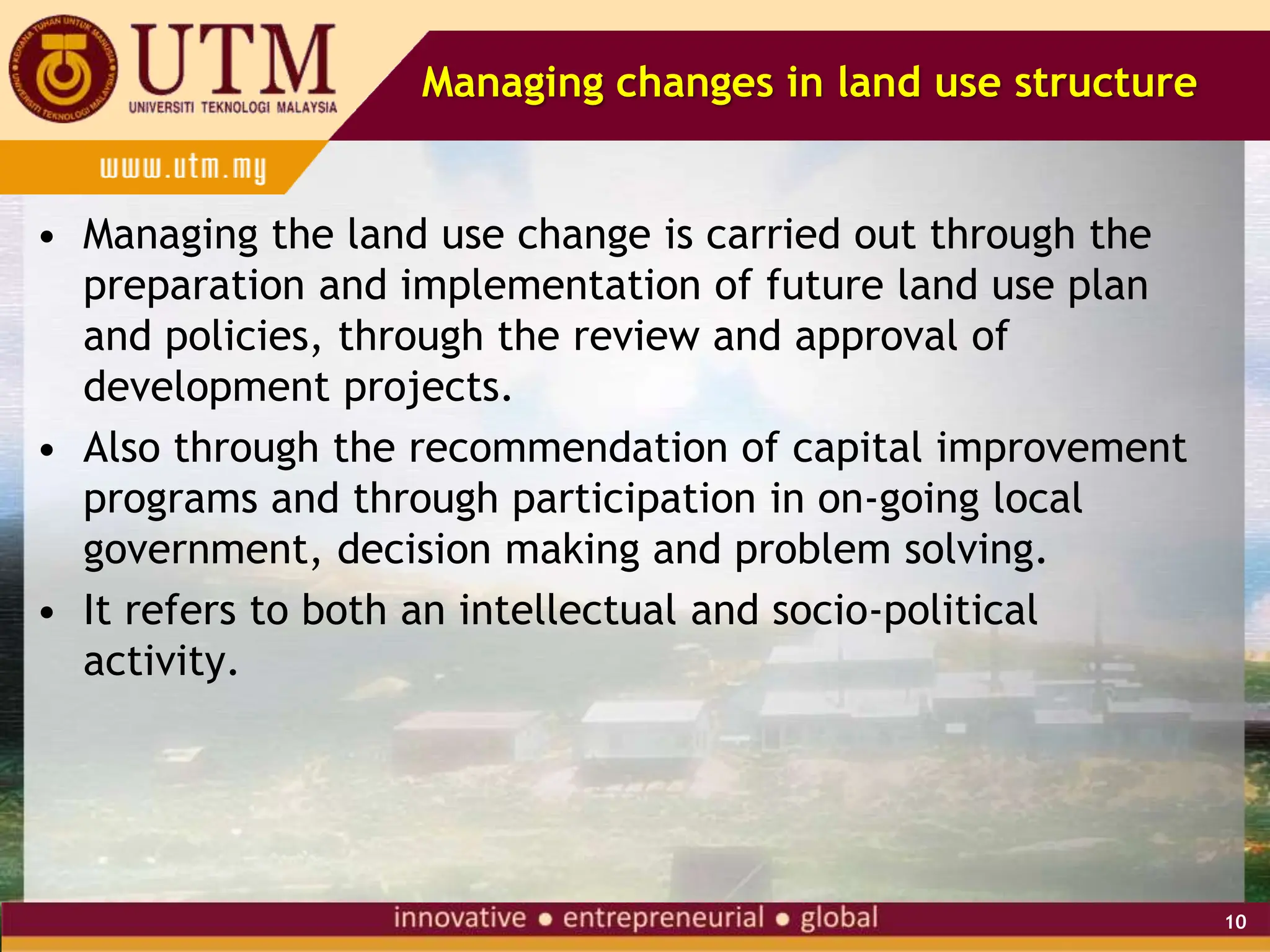 Land use planning and smart growth in urban | PPTX