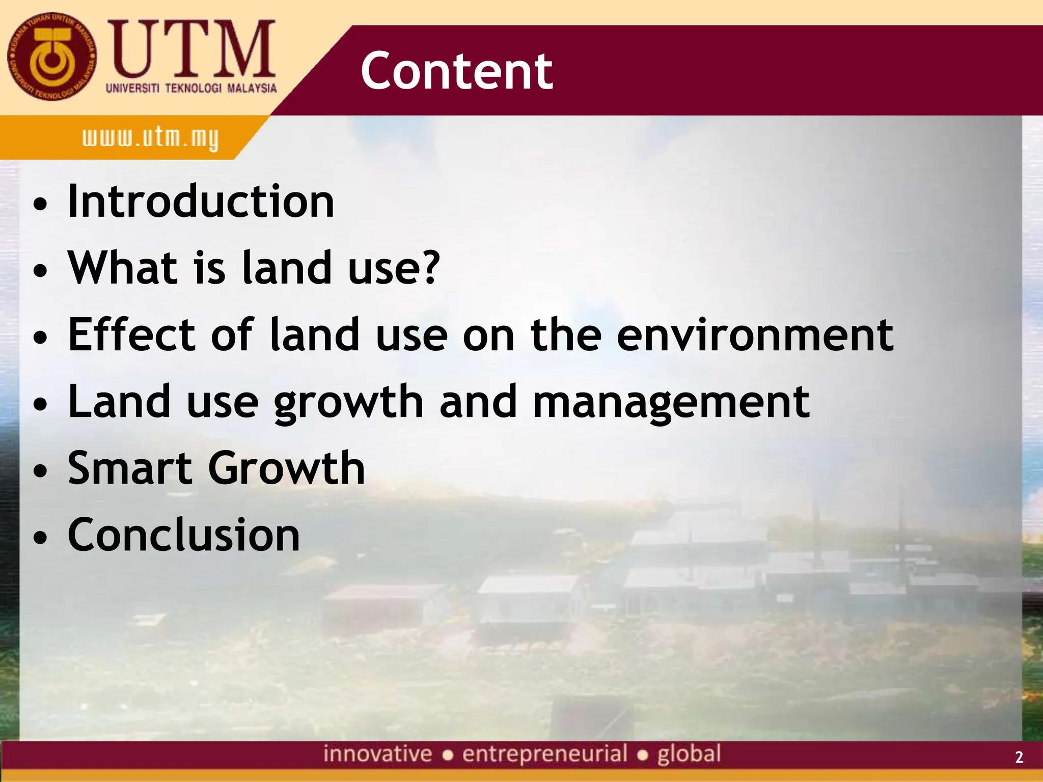 Land use planning and smart growth in urban | PPTX