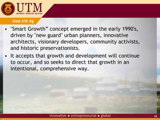 Land use planning and smart growth in urban | PPTX