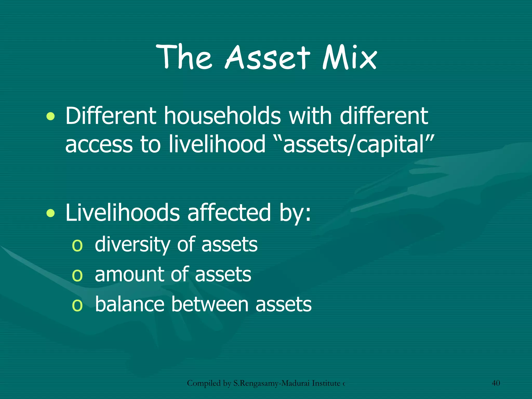 Sustainable Livelihood SR | PPT