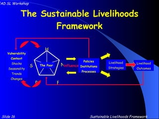 Sustainable Livelihoods Framework | PPT