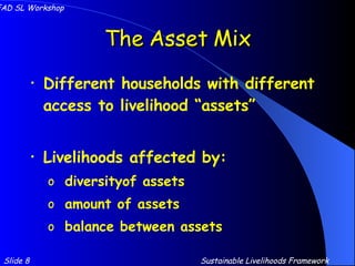 Sustainable Livelihoods Framework | PPT