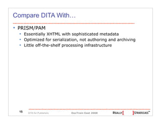 Sustainable XML for Publishing Applications: DITA Makes It Possible ...