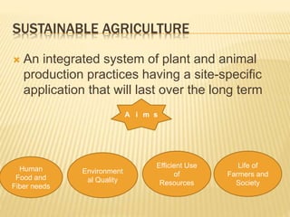 Sustainable agriculture | PPT
