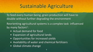 Sustainable Agriculture and the Future of Food | PPTX