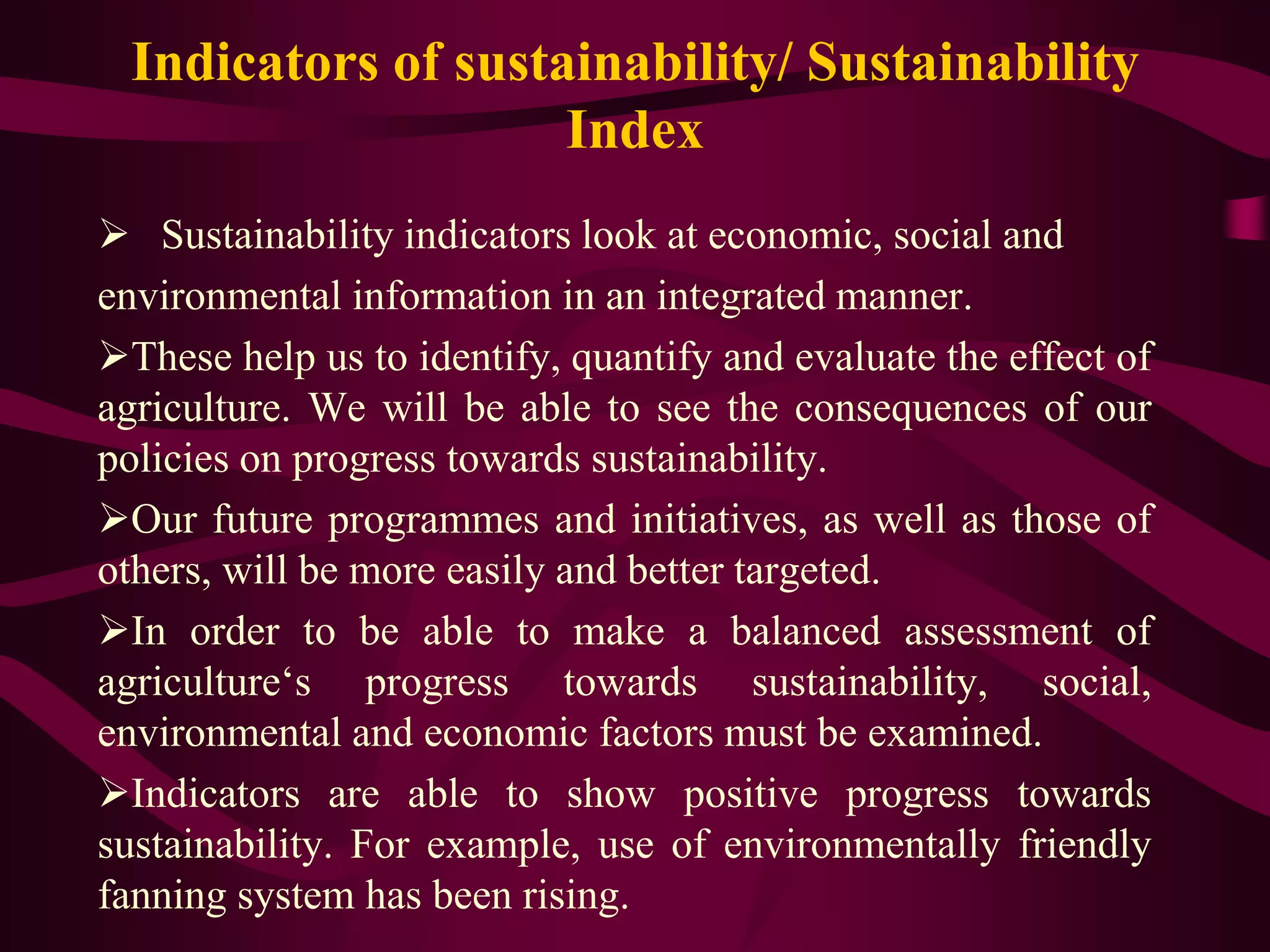 Sustainable Agriculture: Concept Adaptation and Mitigation | PPTX