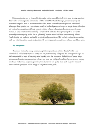 Sustainable Agriculture And Environmental Protection Usda Weri Nri Un | PDF