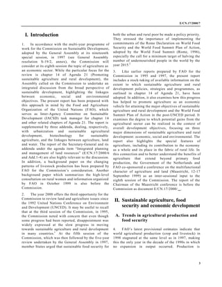 Sustainable agriculture and Rural Development | PDF