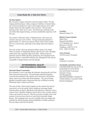 Sustainable agriculture case_study_1 | PDF | Agriculture | Industries