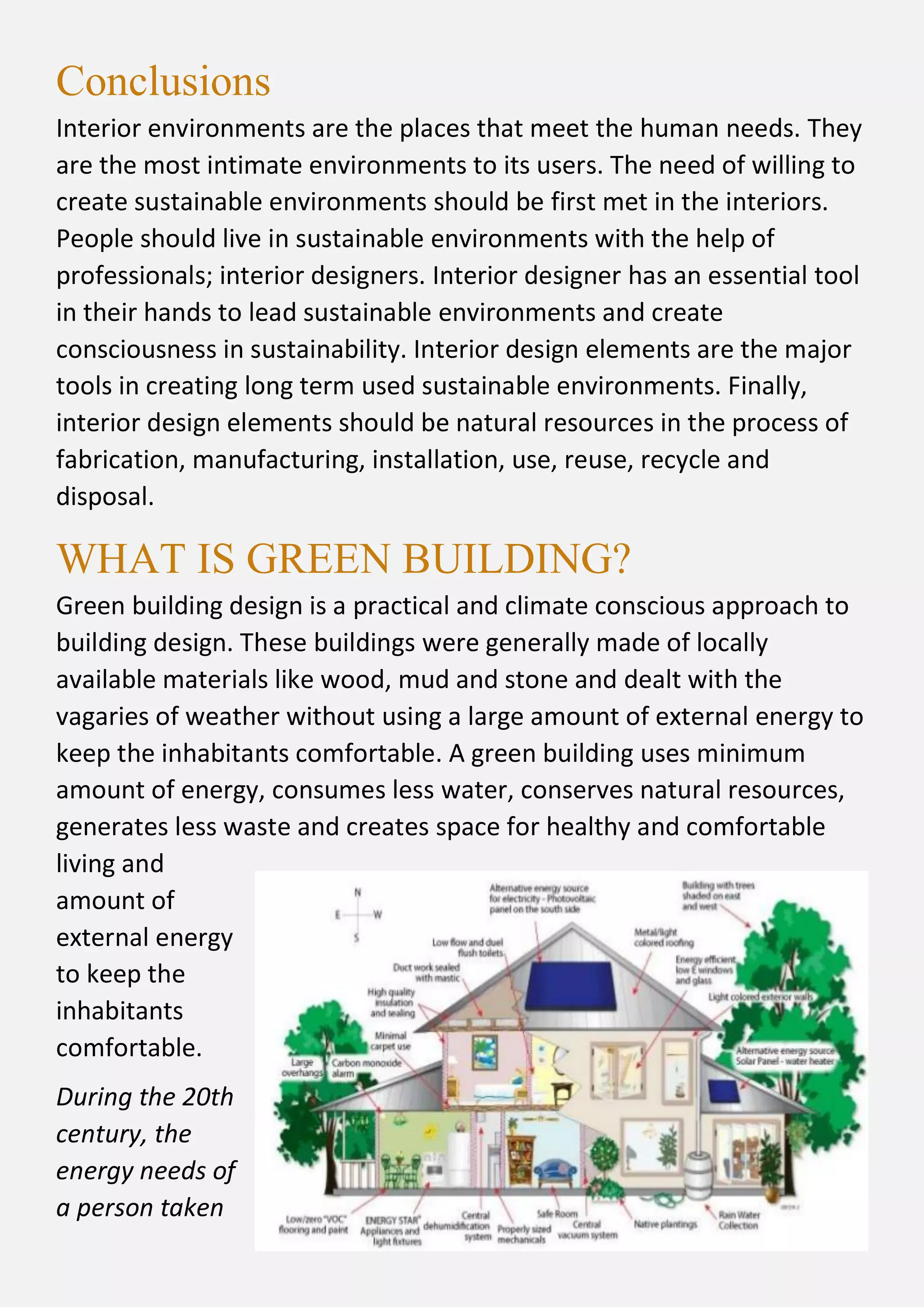Sustainable and Eco-friendly Interior Design- A THOROUGH RESEARCH | PDF