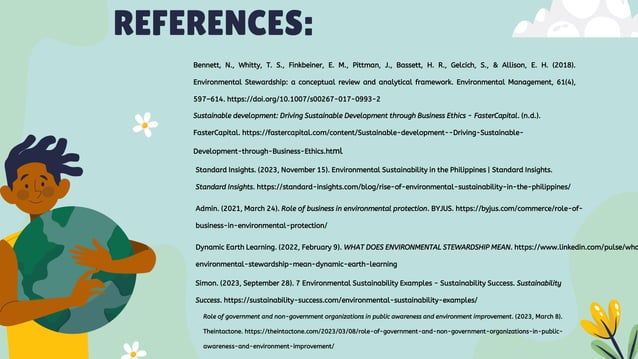 SUSTAINABLE AND ENVIRONMENTAL STEWARDSHIP.pptx | Environmental Services ...