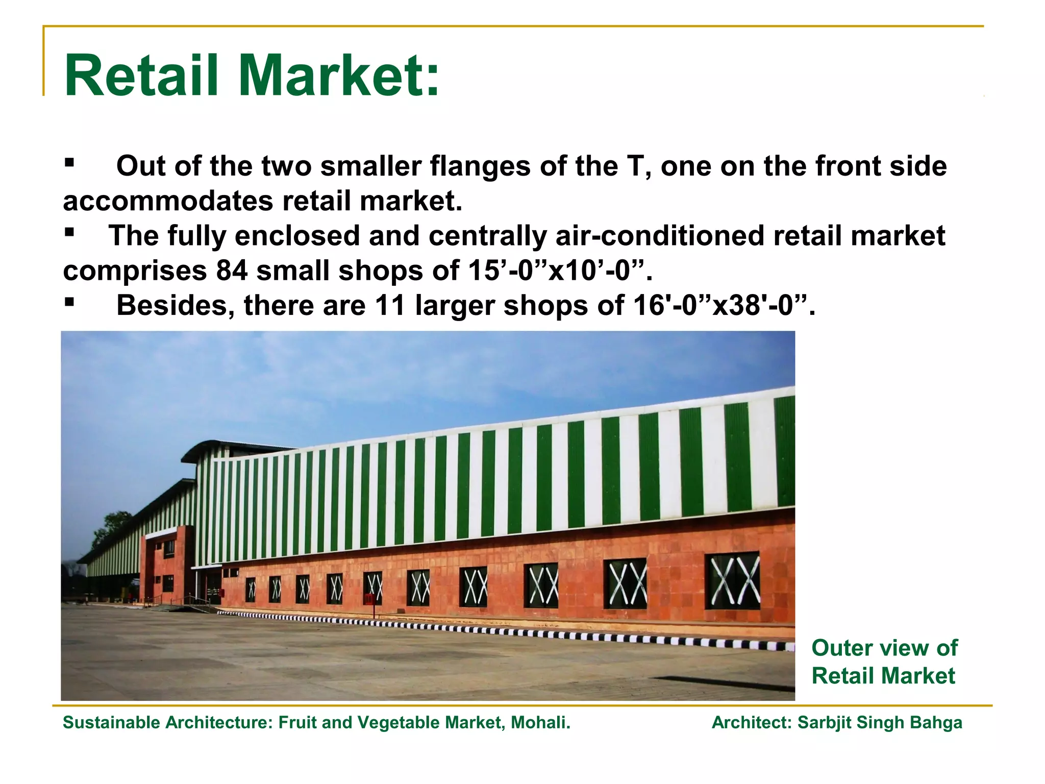 Sustainable Architecture: Fruit and Vegetable Market at Mohali, Punjab ...