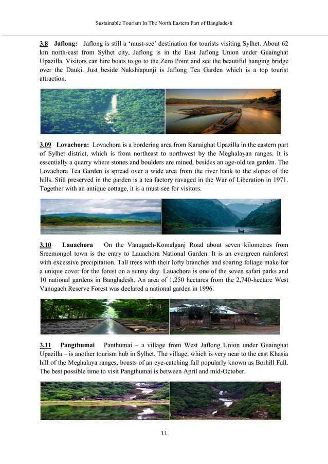 Sustainable Tourism in Sylhet | PDF