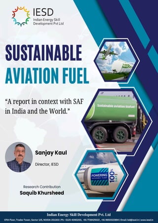 Sustainable Aviation Fuel (SAF) a type of Biofuel | PDF