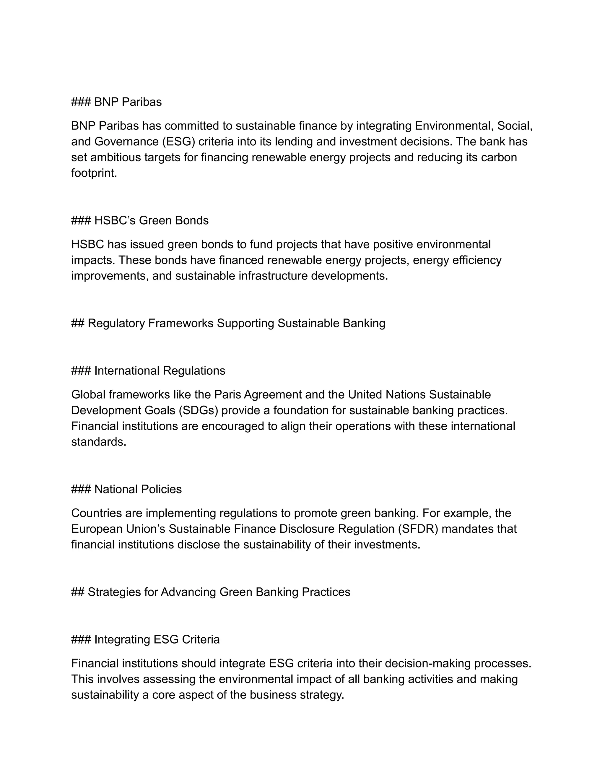 Green and Sustainable Banking: A Pathway to Environmental ...