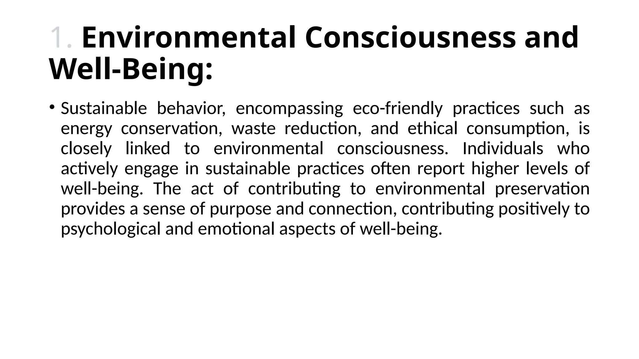 Sustainable Behavior and Quality of Life.pptx | Environment | Science