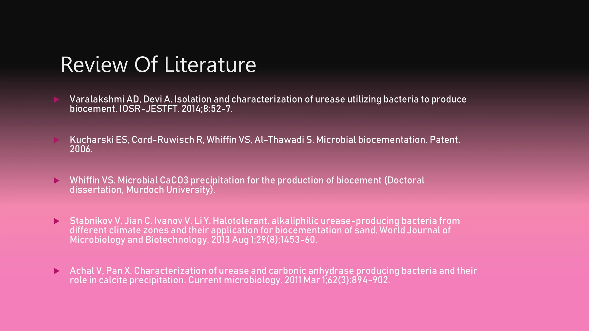 Sustainable Biocement Production Using Microbes.pptx