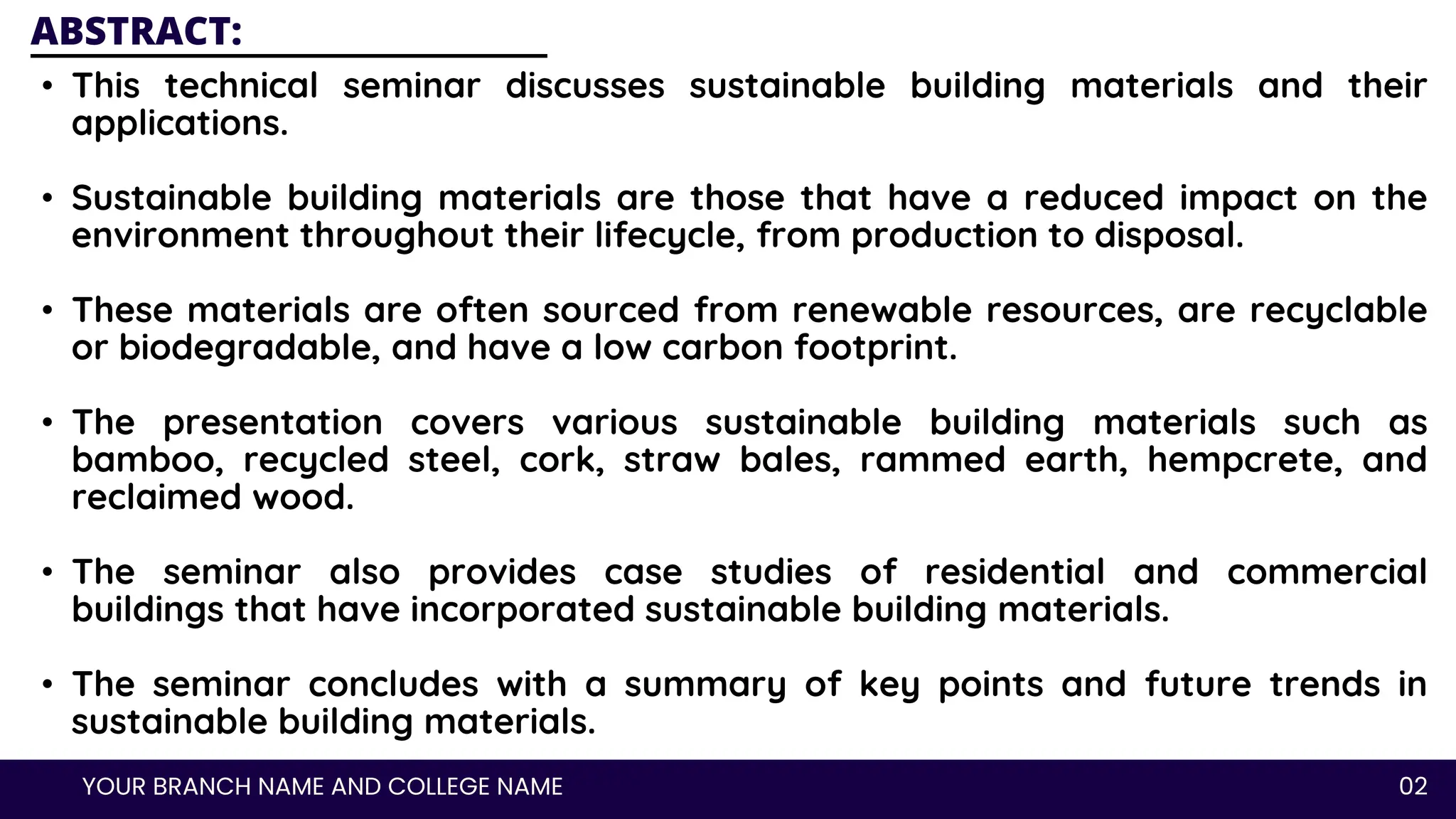 Sustainable Building Materials seminar PPT.pptx