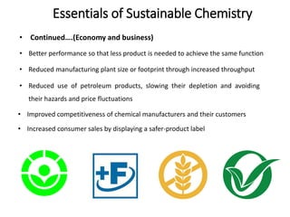 Sustainable chemistry | PDF