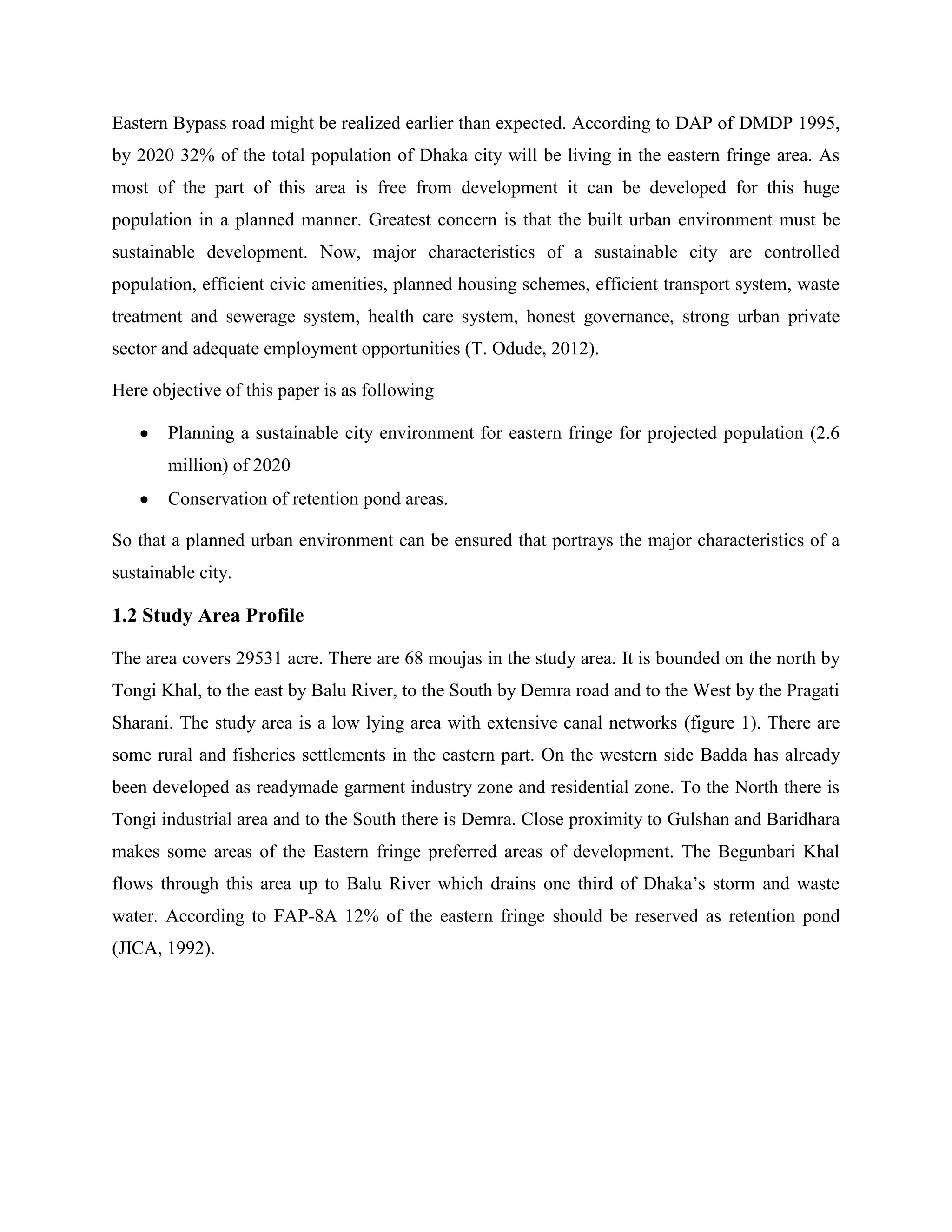 Sustainable City Design: Developing Conceptual Planning Proposal for ...