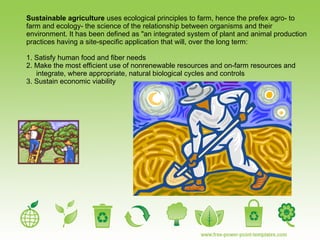 Sustainable Classrooms | PPT | Agriculture | Industries