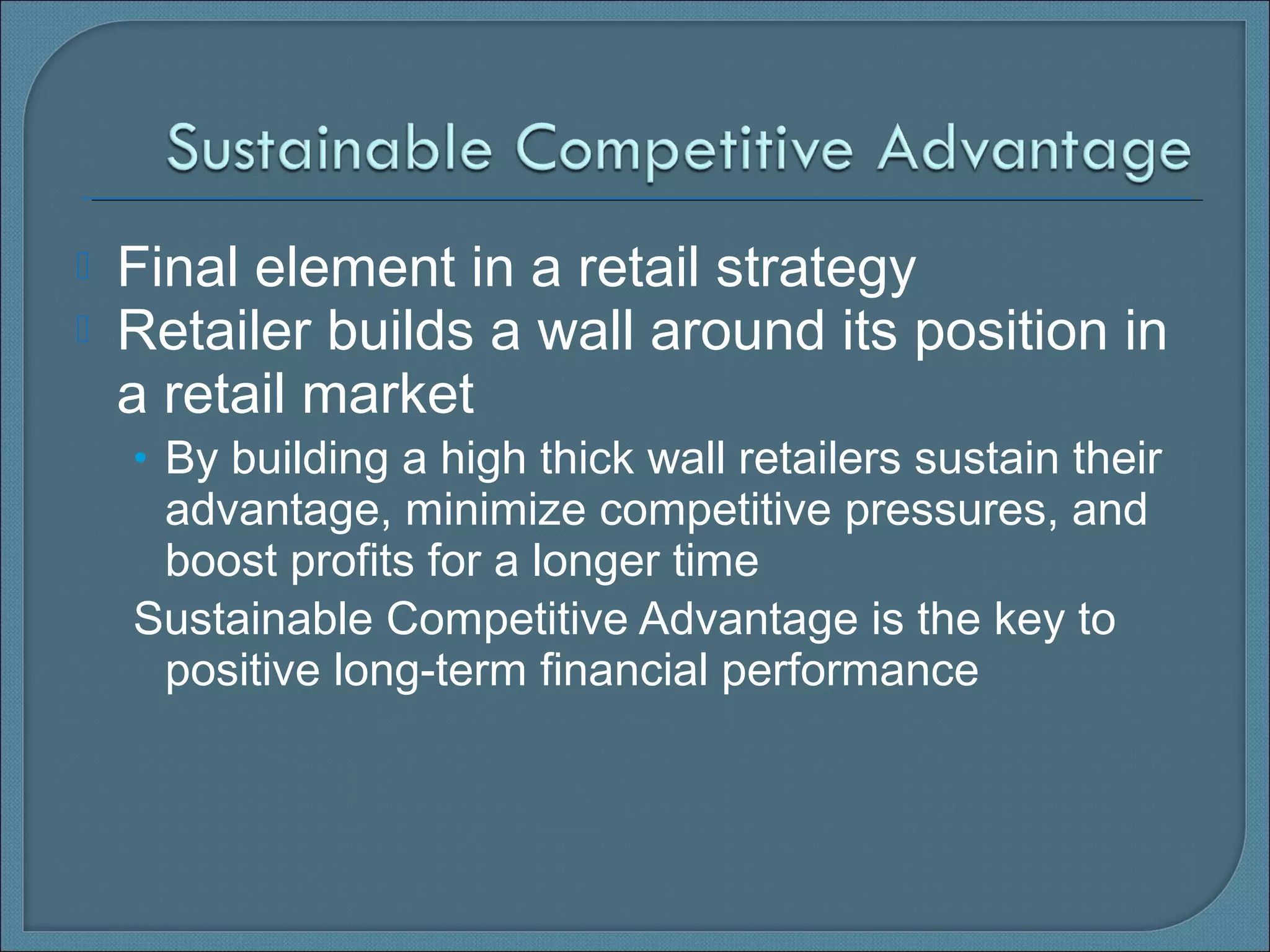 Sustainable Competitive Advantage | PPT