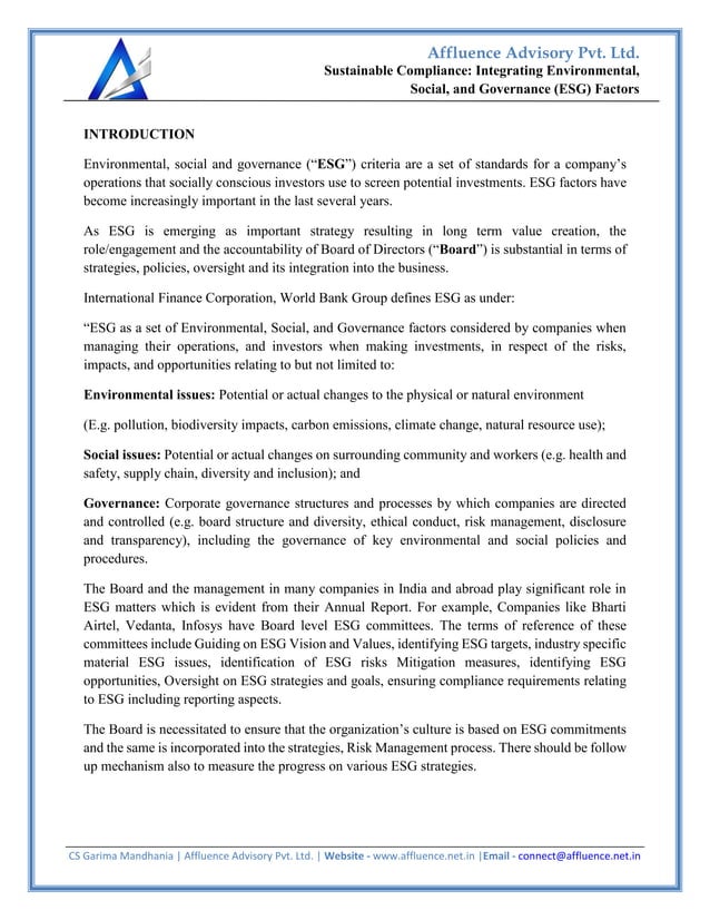 Sustainable Compliance- Integrating Environmental, Social, and ...