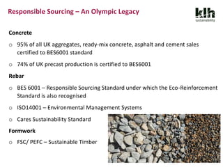 Sustainable Concrete: The Olympics and Beyond - Kirsten Henson, KLH ...