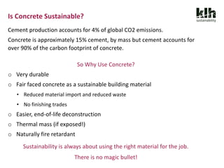 Sustainable Concrete: The Olympics and Beyond - Kirsten Henson, KLH ...