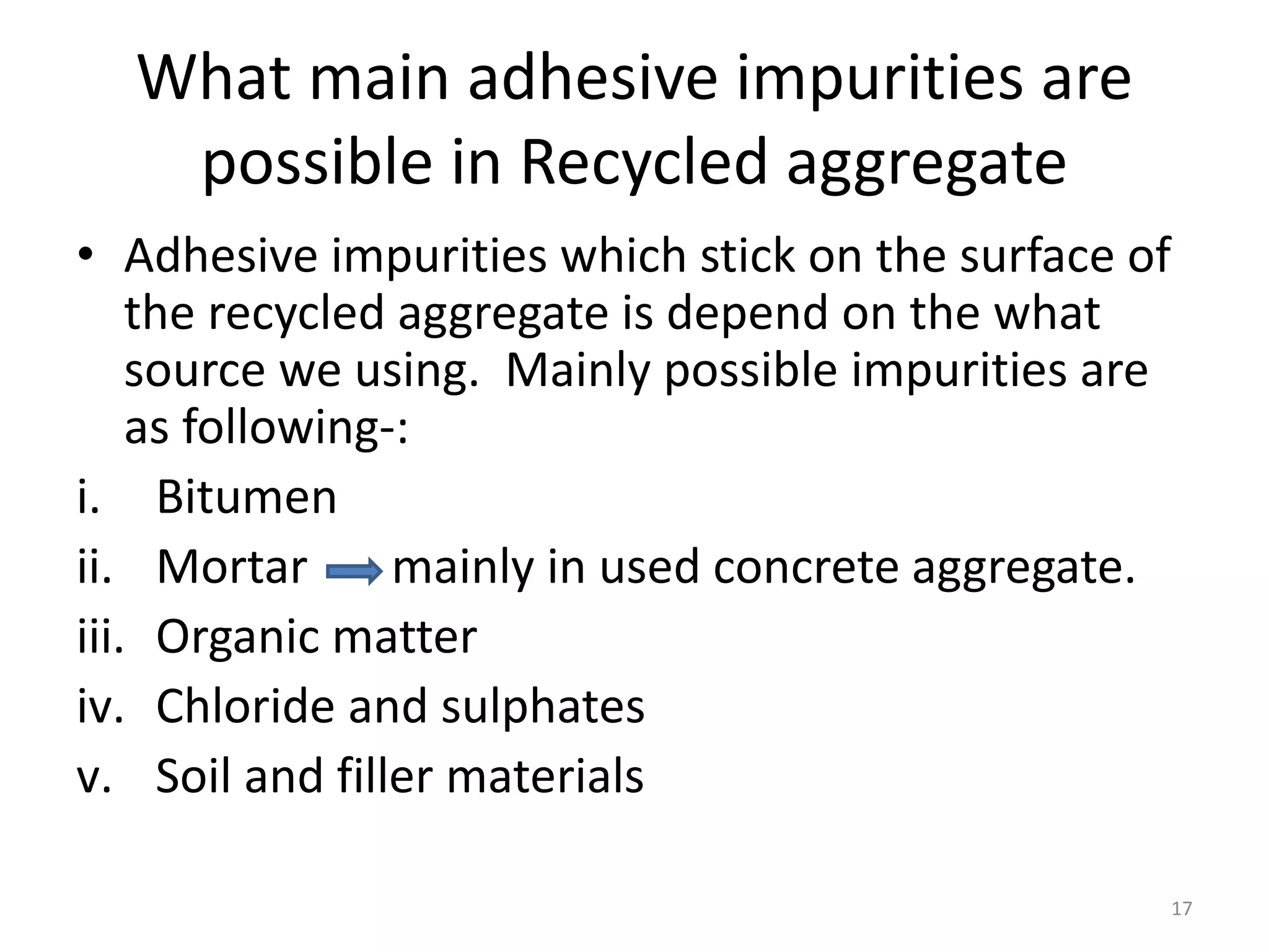 Sustainable construction trough heat processed recycled coarse ...
