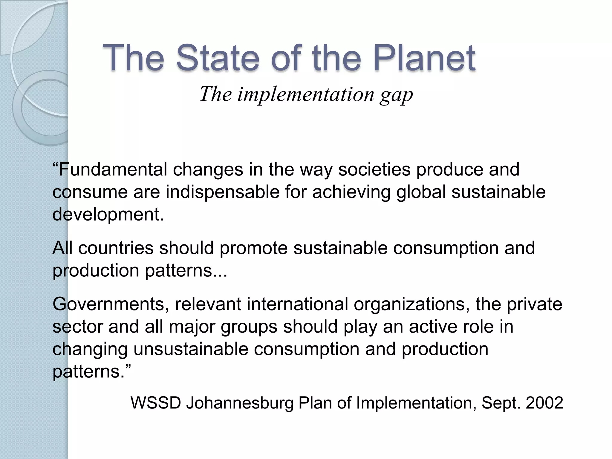 Sustainable consumption and production climate change | PPTX