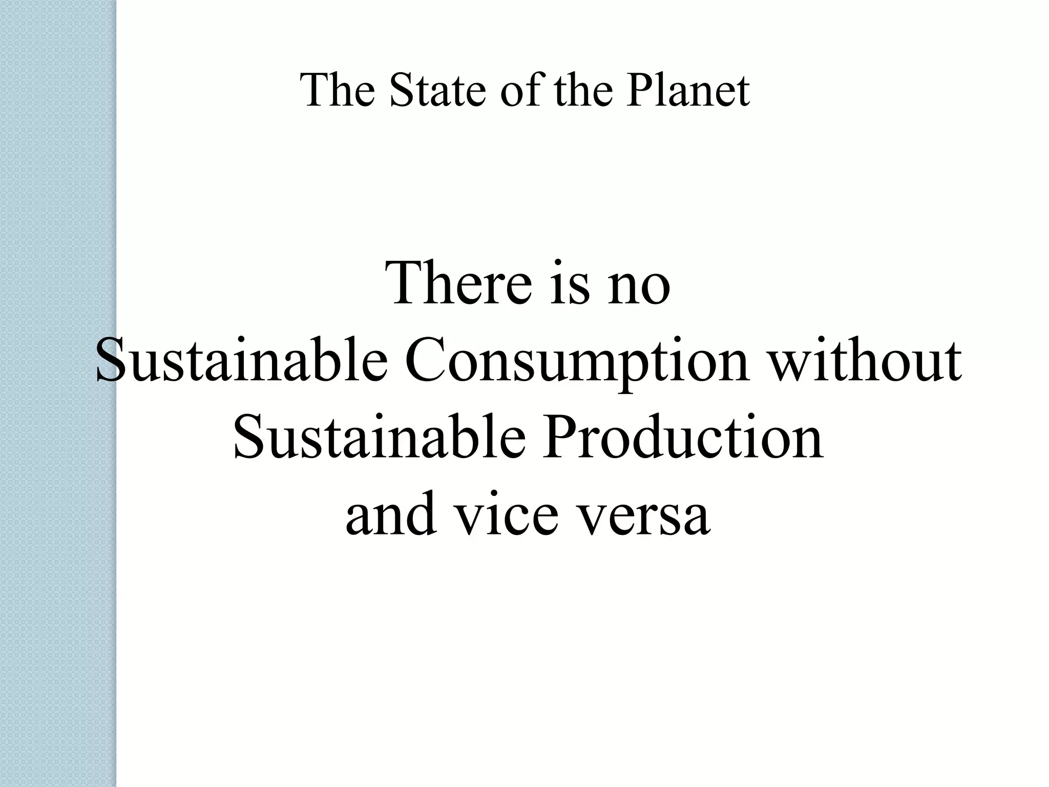 Sustainable consumption and production climate change | PPTX