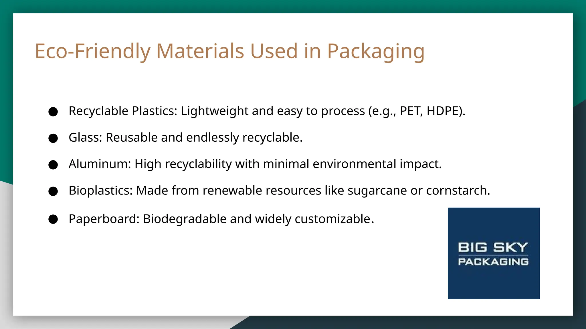 Sustainable Cosmetic Packaging - BIG SKY PACKAGING.pptx