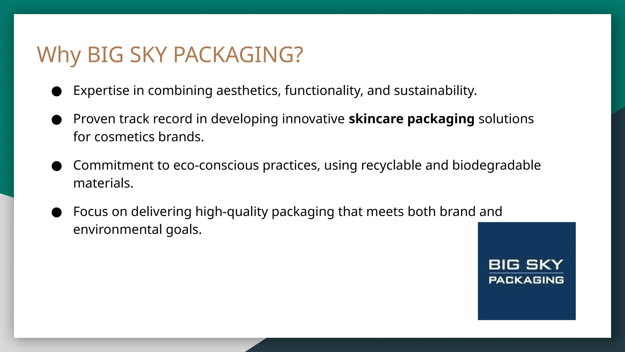 Sustainable Cosmetic Packaging - BIG SKY PACKAGING.pptx
