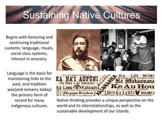 Sustainable Cultures | PPTX