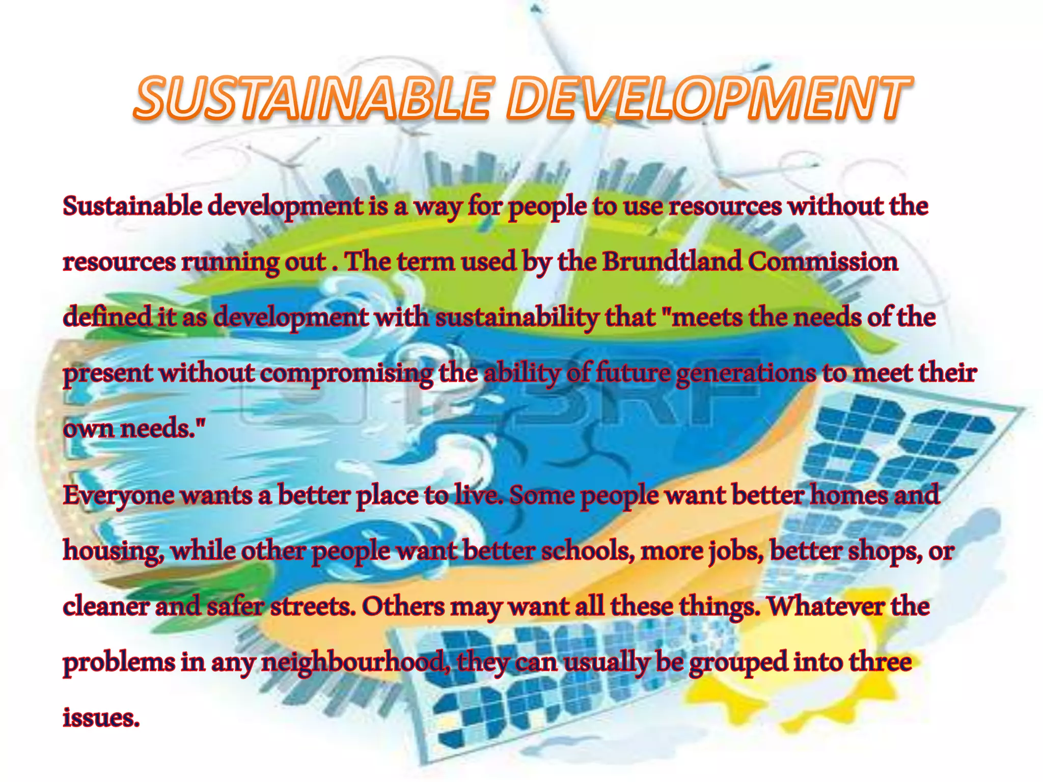 Sustainable developement | PPTX