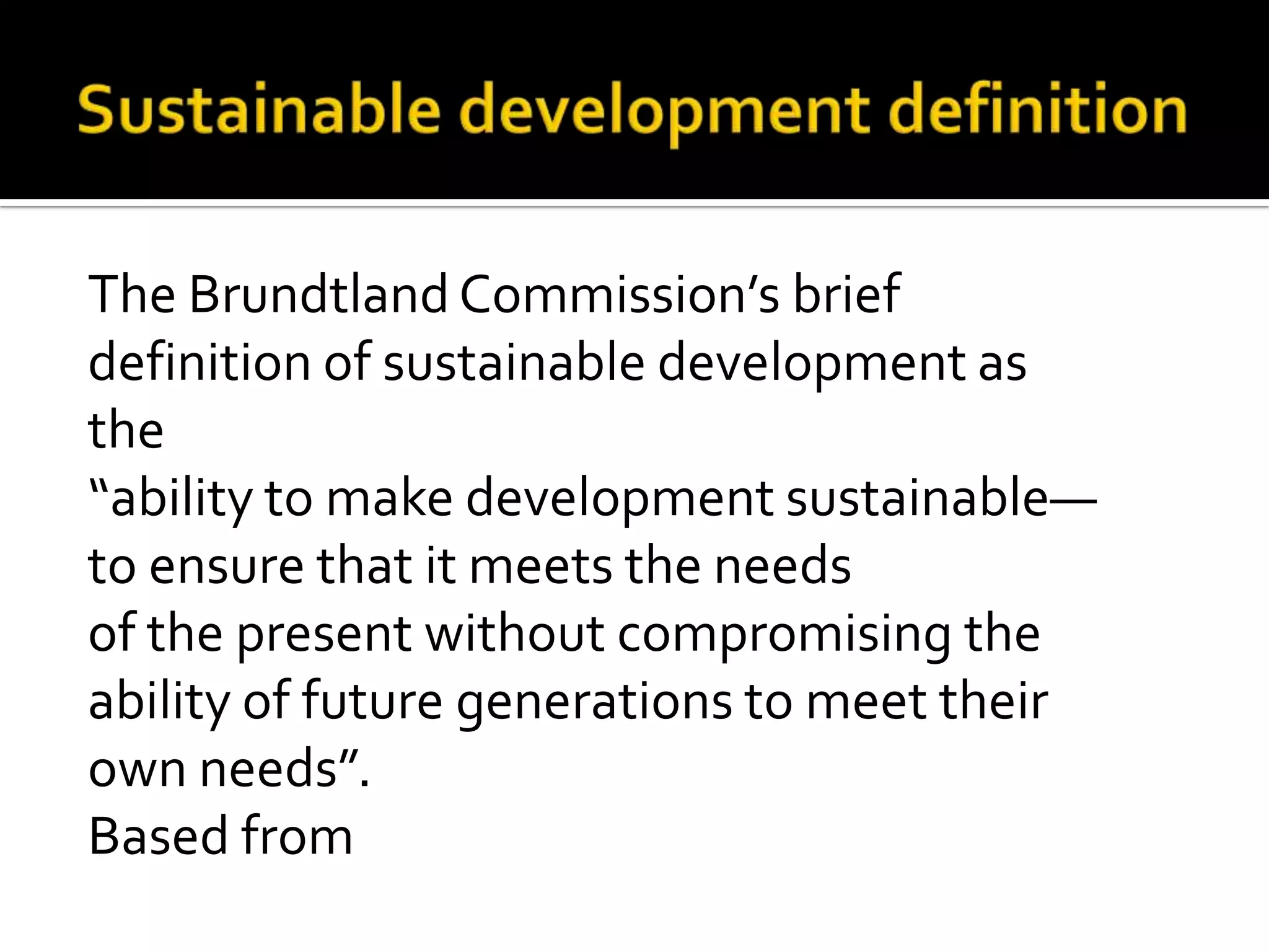 Sustainable development | PPTX