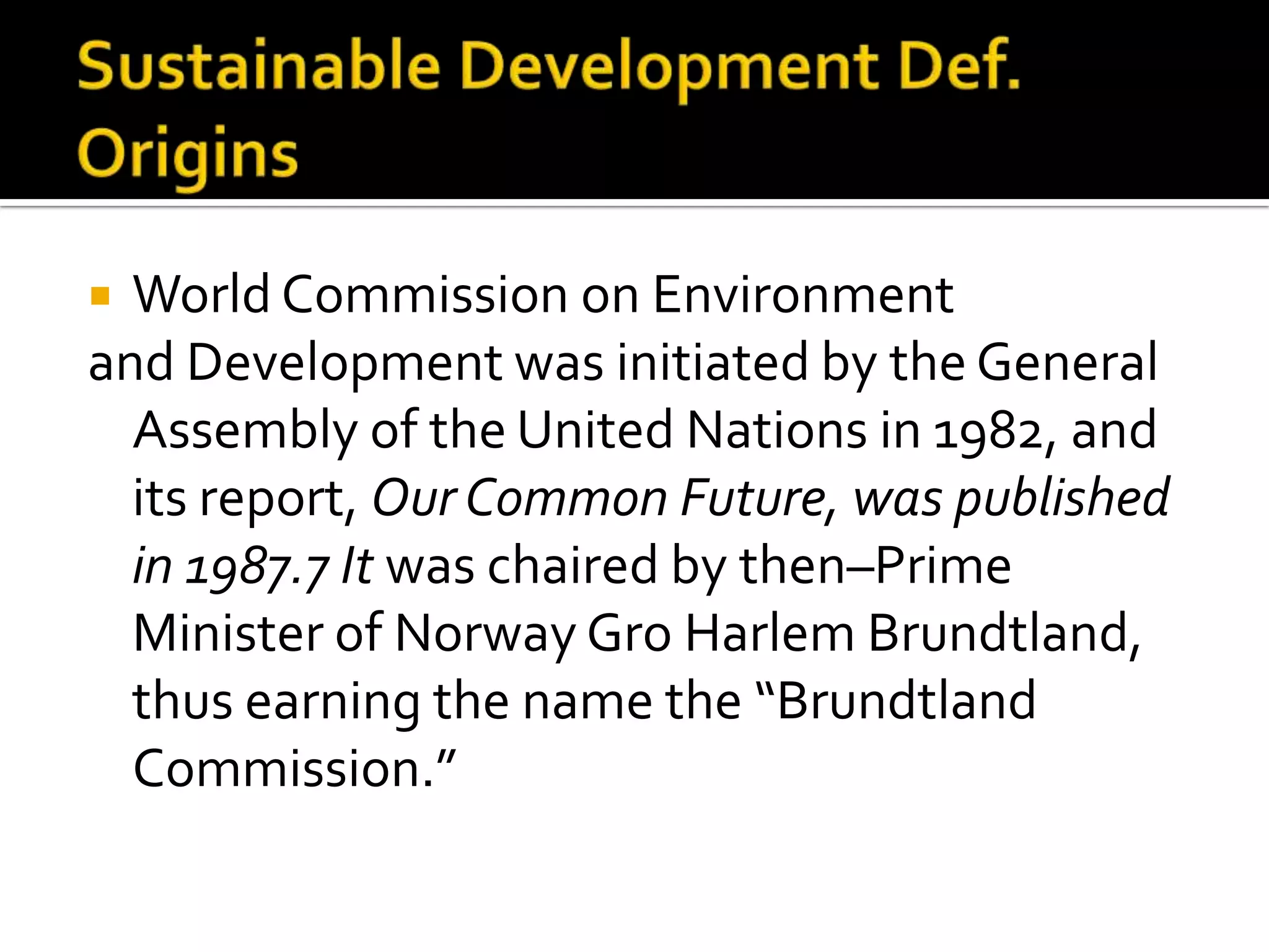 Sustainable development | PPTX