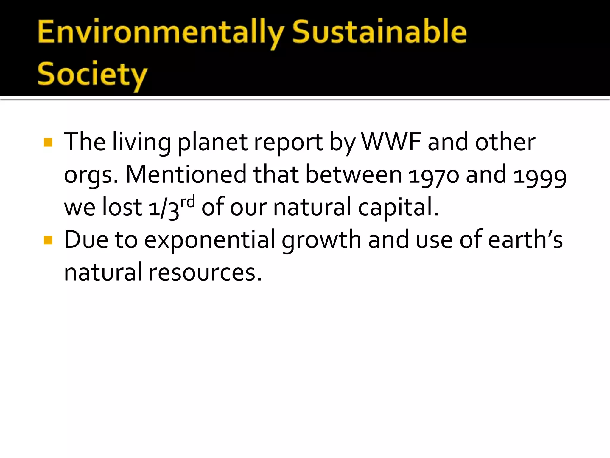 Sustainable development | PPTX