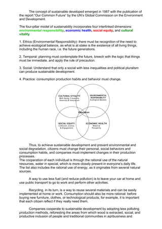 Sustainable development | PDF