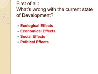 Sustainable development | PPTX