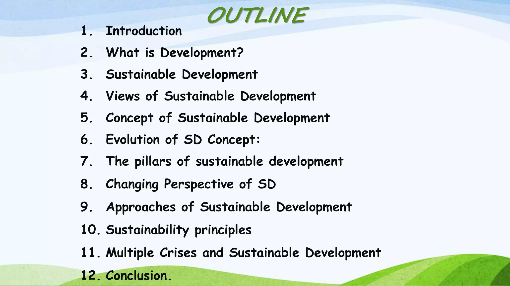 Sustainable development | PPTX
