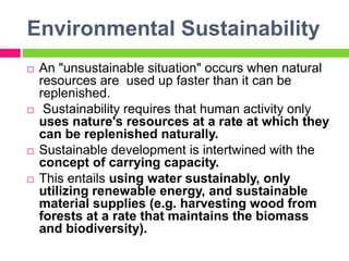 Sustainable development by SP | PPT | Free Download