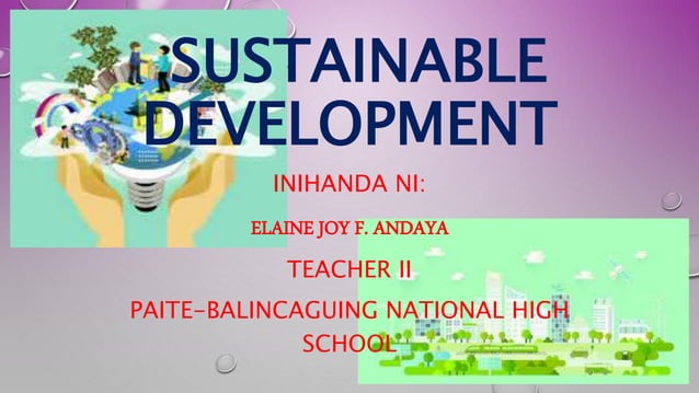 Sustainable development | PPTX