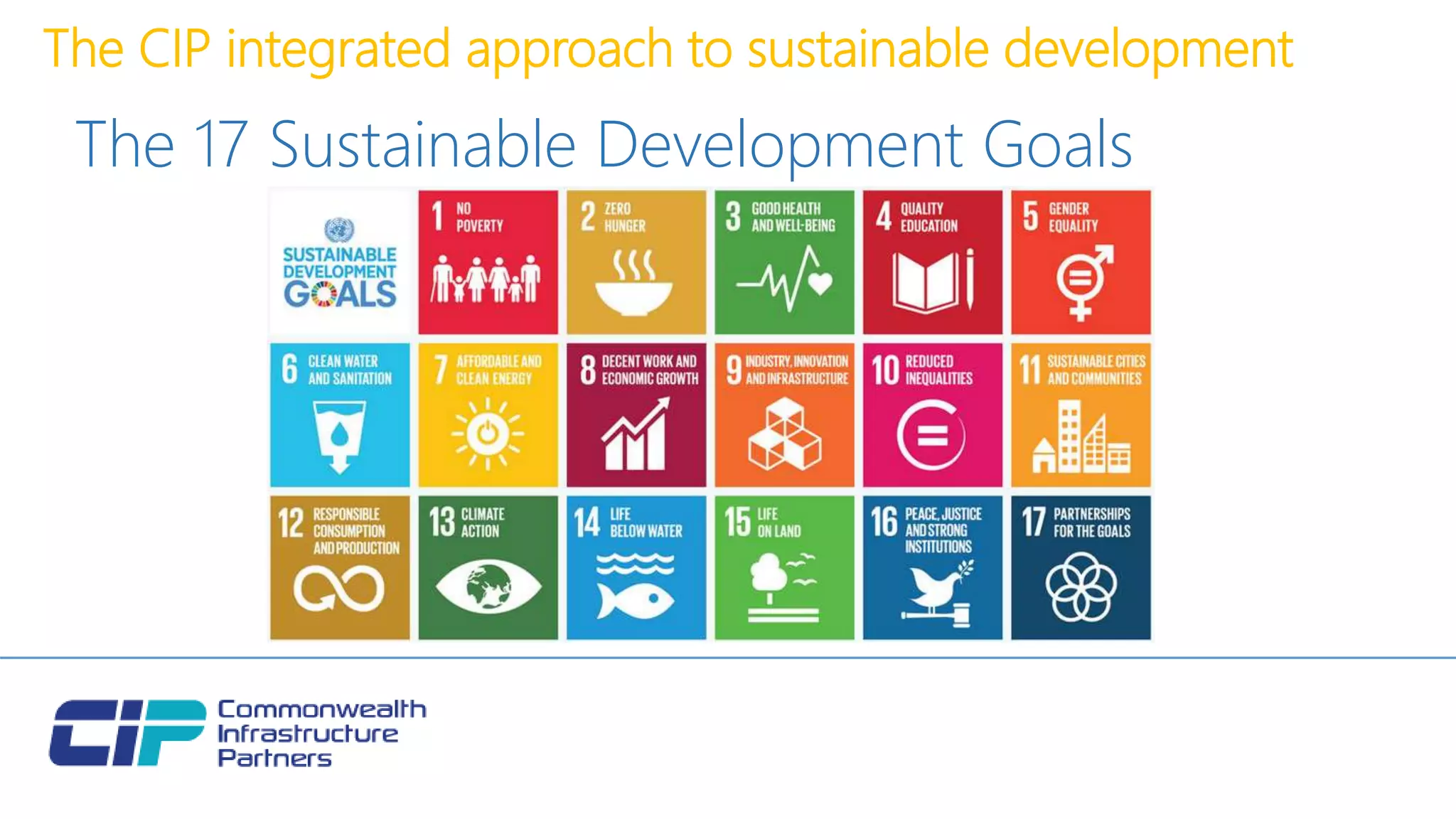 CIP integrated approach to sustainable development | PPTX