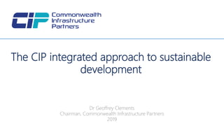 CIP integrated approach to sustainable development | PPTX