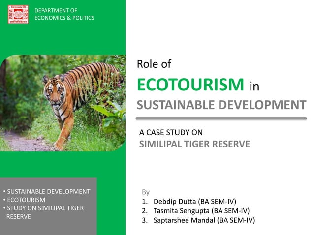 Role of Ecotourism in Sustainable Development | PPT