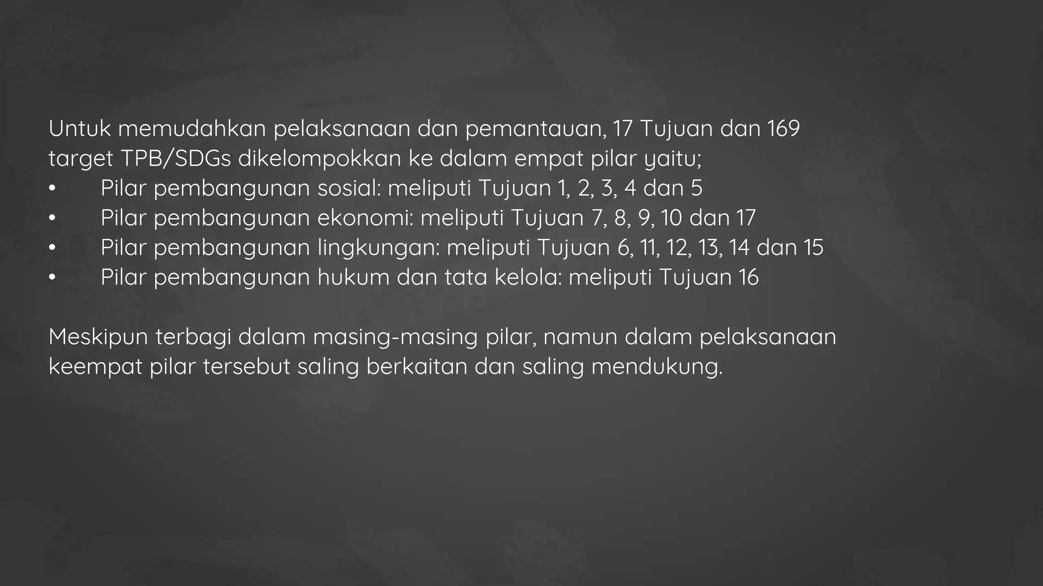 Sustainable development (SDGs) - Pembangunan Berkelanjutan | PPTX