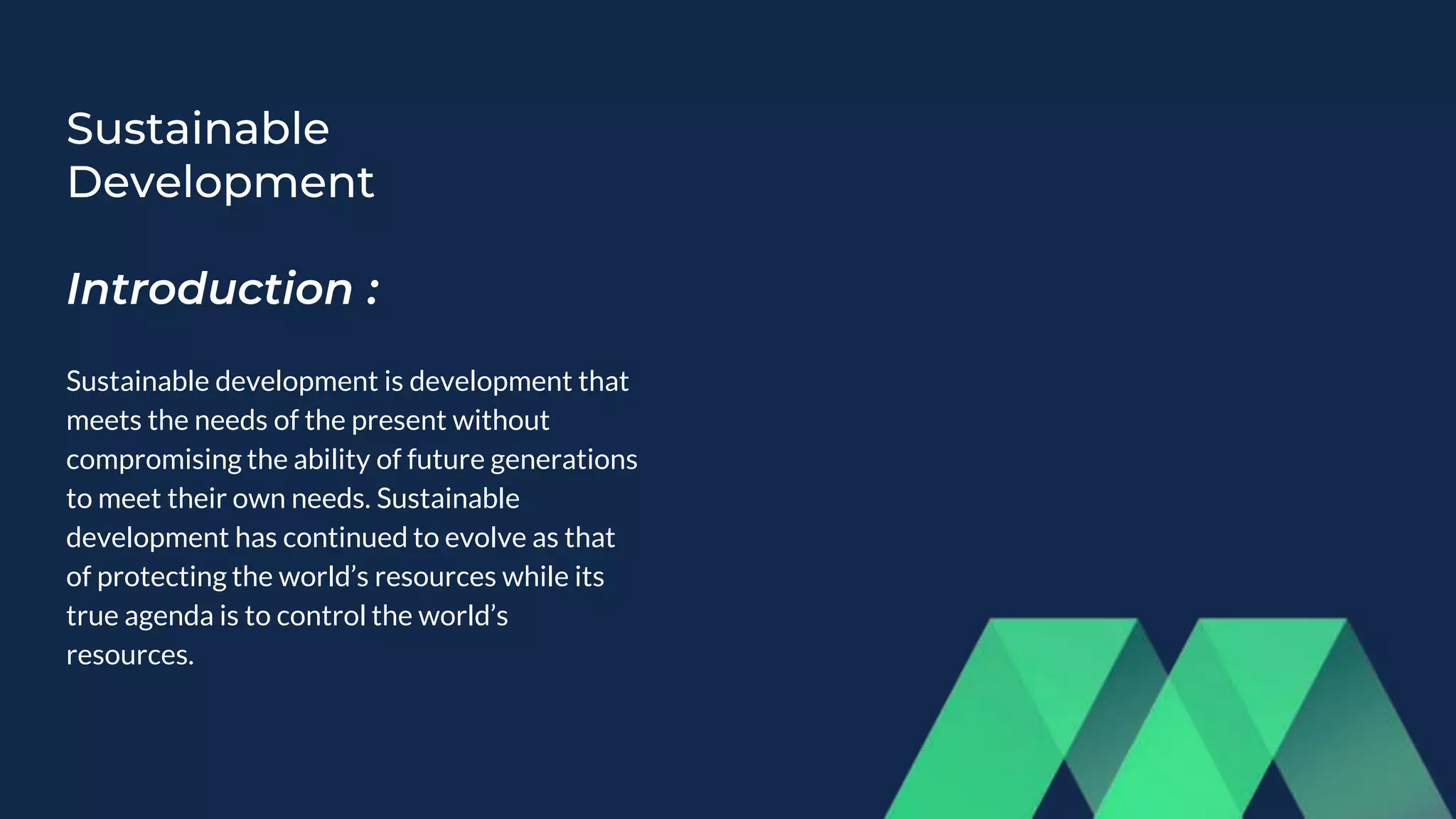 Sustainable development . | PPT